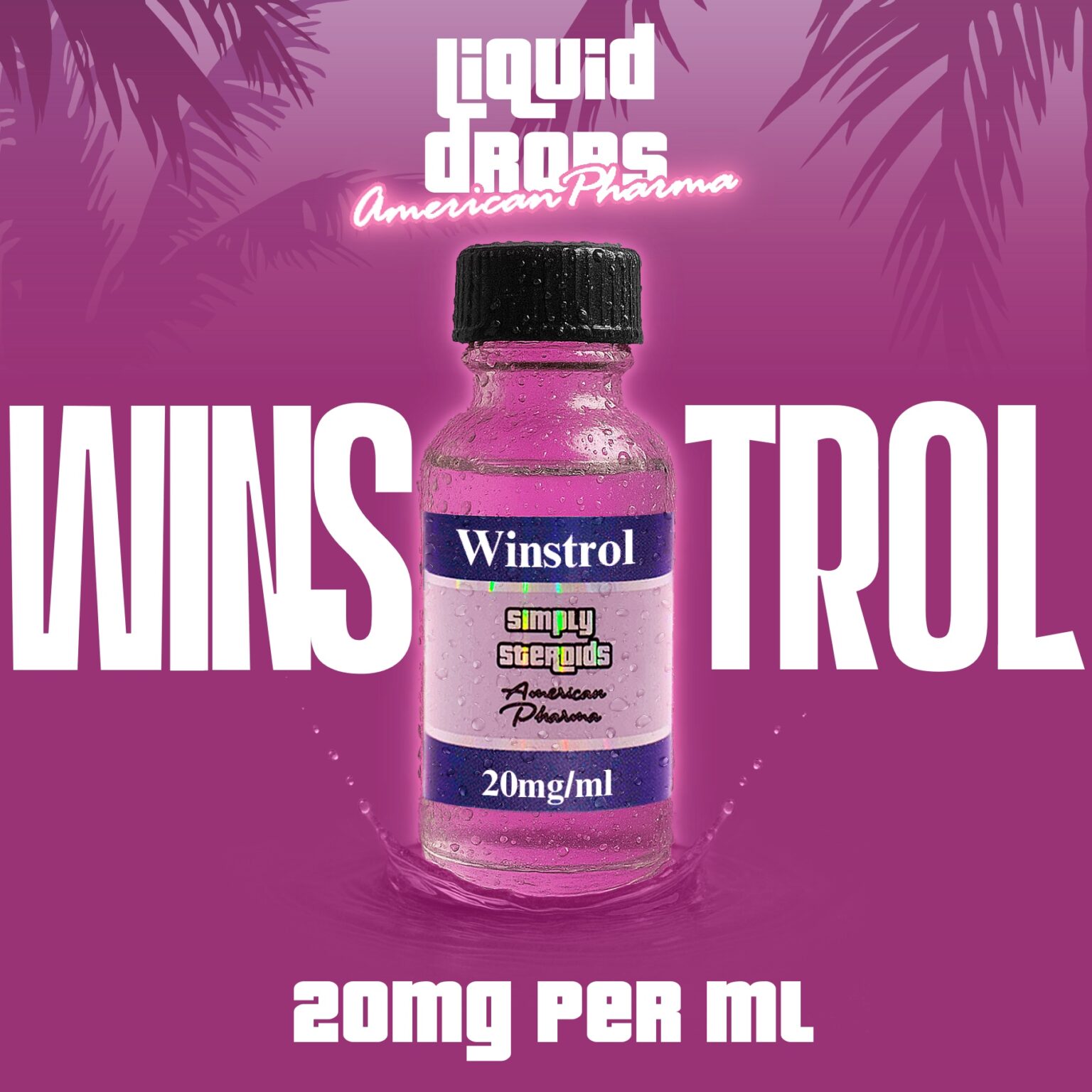 Winstrol (Stanozolol) 20mg/ml x 30ml Liquid Oral Drops (USA) – Simply ...